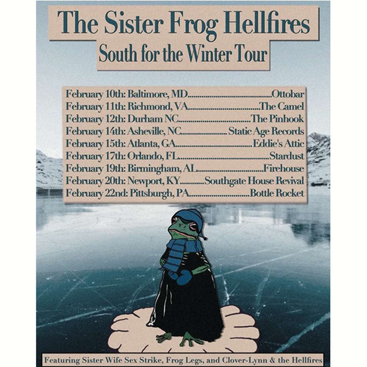 Sister Wife Sex Strike, Frog Legs, Clover-Lynn & The Hellfires | Ottobar